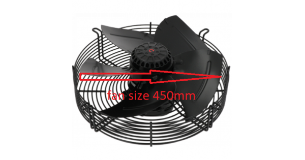 AXIAL FAN WEIGUANG YWF4E-450S-G, (SUCTION)