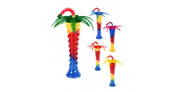 PALM TREE Twist Slush yard cup 12oz (350ml) HT1 x 170 cups with lid and ...